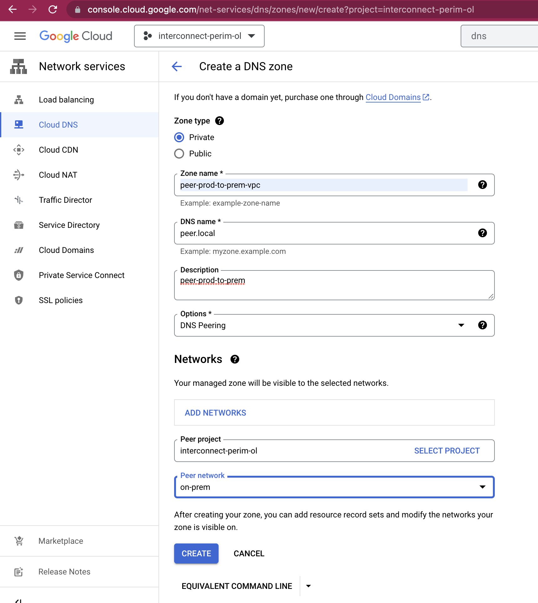 Feature: add partner interconnect also to non-prod and add DNS peering zone in np to the ...