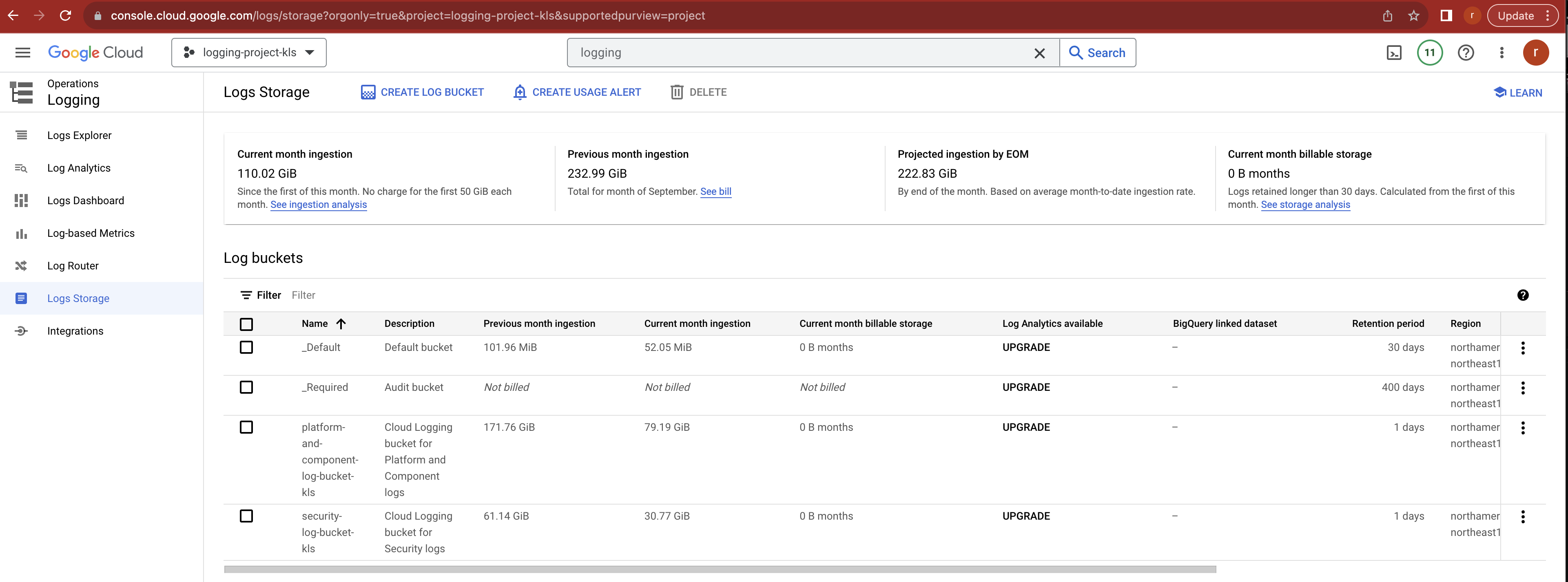 FinOps: additional 150/month - 61GB security / 171GB other volume: Investigate excessive random ...