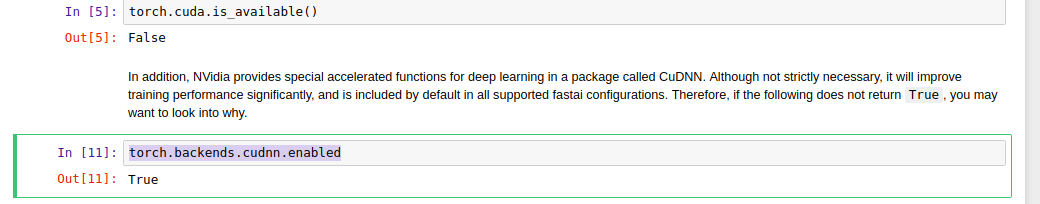 Running Torchbackendscudnnenabled On Intel Cpu Getting True As Op · Issue 1405 · Fastai