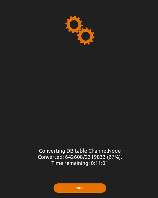 Recreating Indexes Database Migration Phase Has No Progress Indication Despite Of Being The 