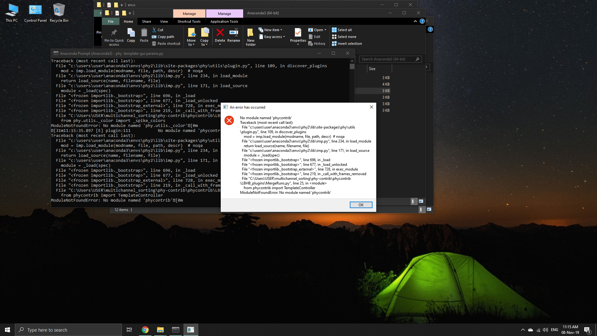 Problem installing PHY2 on a Windows10 machine · Issue #912 · cortex-lab/phy · GitHub