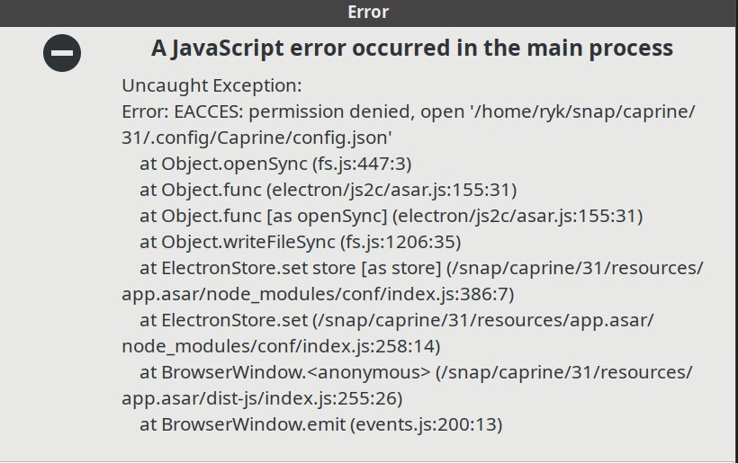 java script error · Issue #1178 · sindresorhus/caprine · GitHub