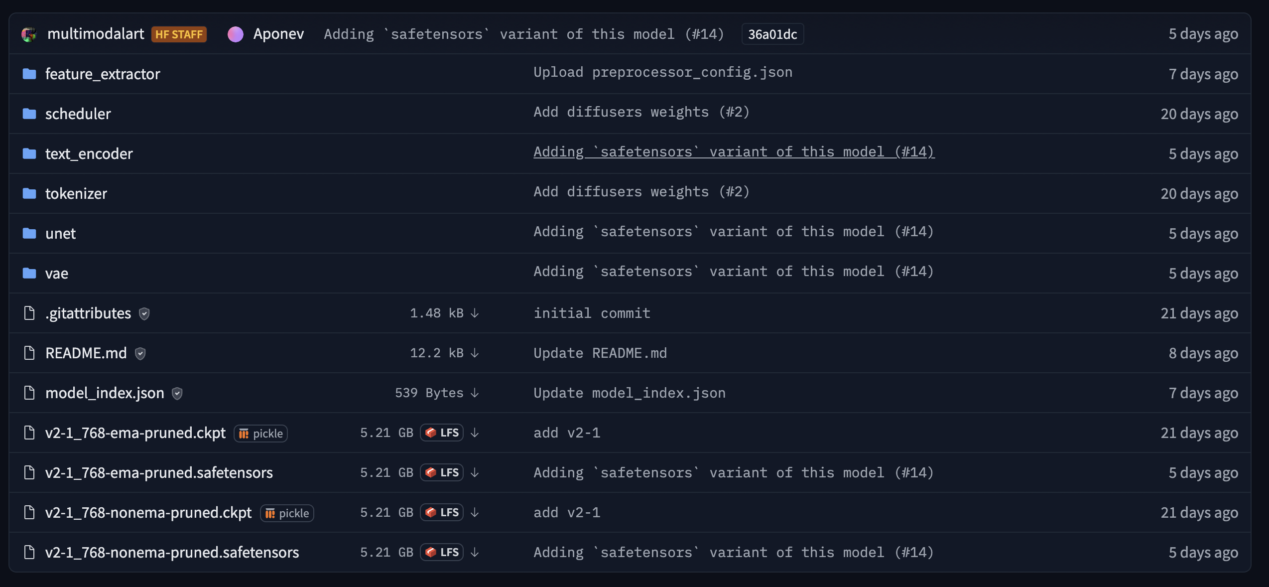 Generation works correctly without ckpt files · Issue #1841 · huggingface/diffusers · GitHub