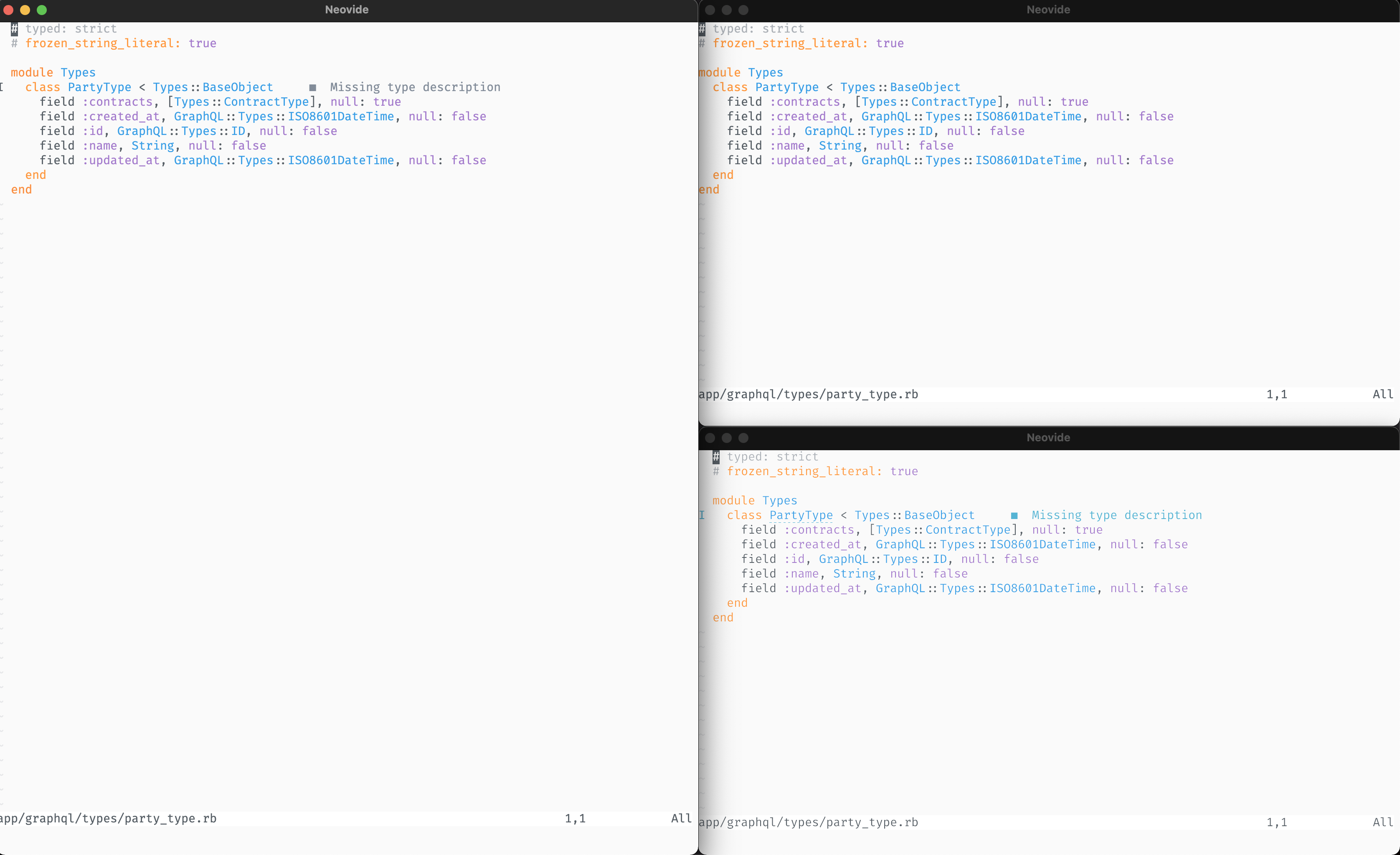 Text rendering will grey out when diagnostics error appear as virtual text. · Issue #851 ...