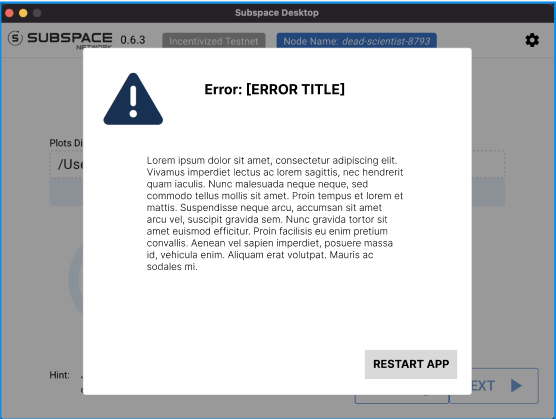 Implement error pages for potential worst case scenarios · Issue #253 · autonomys/subspace ...