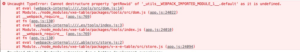 vxe-table升级到3+项目启动报错 · Issue #1634 · x-extends/vxe-table · GitHub