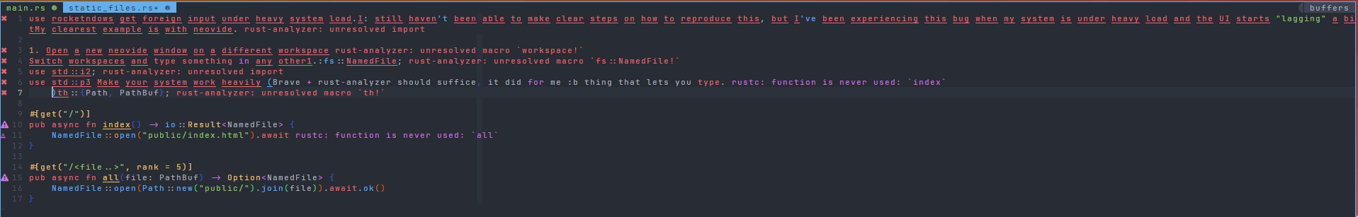 Windows get foreign input under heavy system load. · Issue #684 · leftwm/leftwm · GitHub