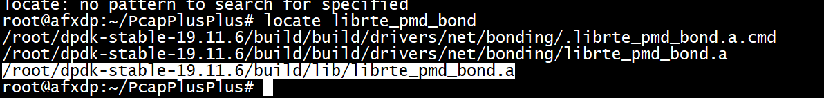 /usr/bin/ld: cannot find -librte_pmd_bond · Issue #585 · seladb/PcapPlusPlus · GitHub