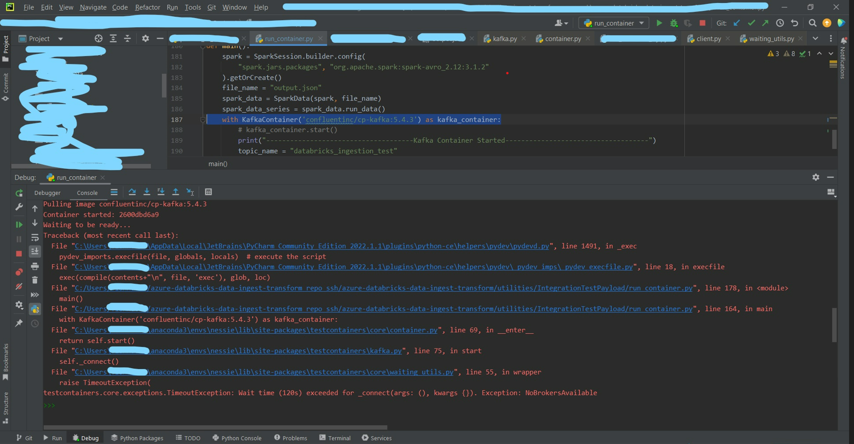 Kafka Nobrokeravailable · Issue 223 · Testcontainers Testcontainers Python · Github