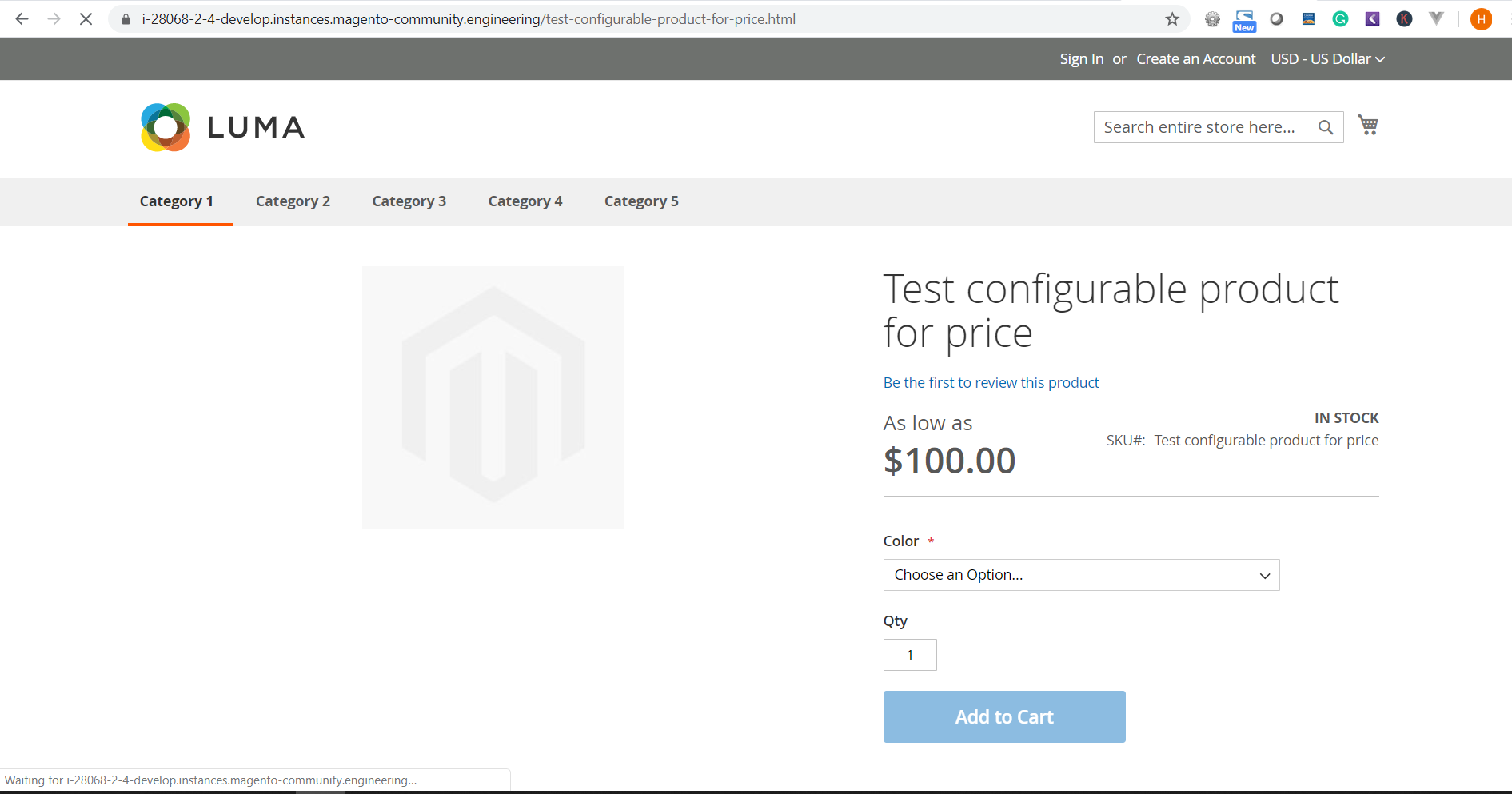 Configurable product not showing price on category and product page · Issue #28068 · magento ...