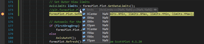 Plot: Create GetDataLimits() for returning X/Y limits of all plotted data · Issue #1415 ...