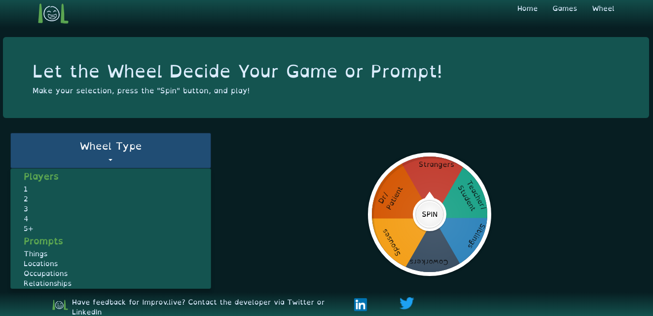 GitHub - KRLoyd/improv_live: A web application for improvisational games.