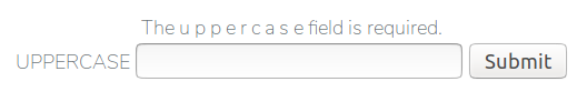 Uppercase Field Validation Message · Issue 28946 · Laravel Framework