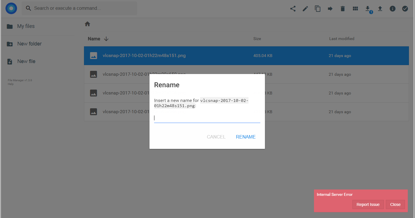 Internal Server Error when using "Ctrl-v" on Windows 7 x64 to rename a file · Issue #262 ...