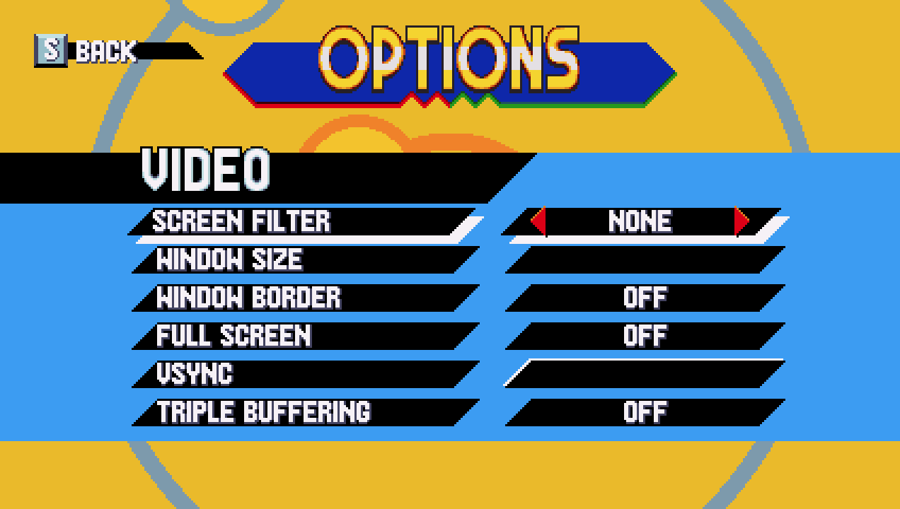 [1.00] Video Settings menu is broken? · Issue #102 · RSDKModding/Sonic-Mania-Decompilation · GitHub