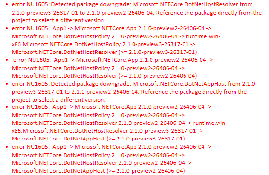 Target Multi-TFM net461 and netcoreapp2.1, restore failed. · Issue #2119 · dotnet/sdk · GitHub