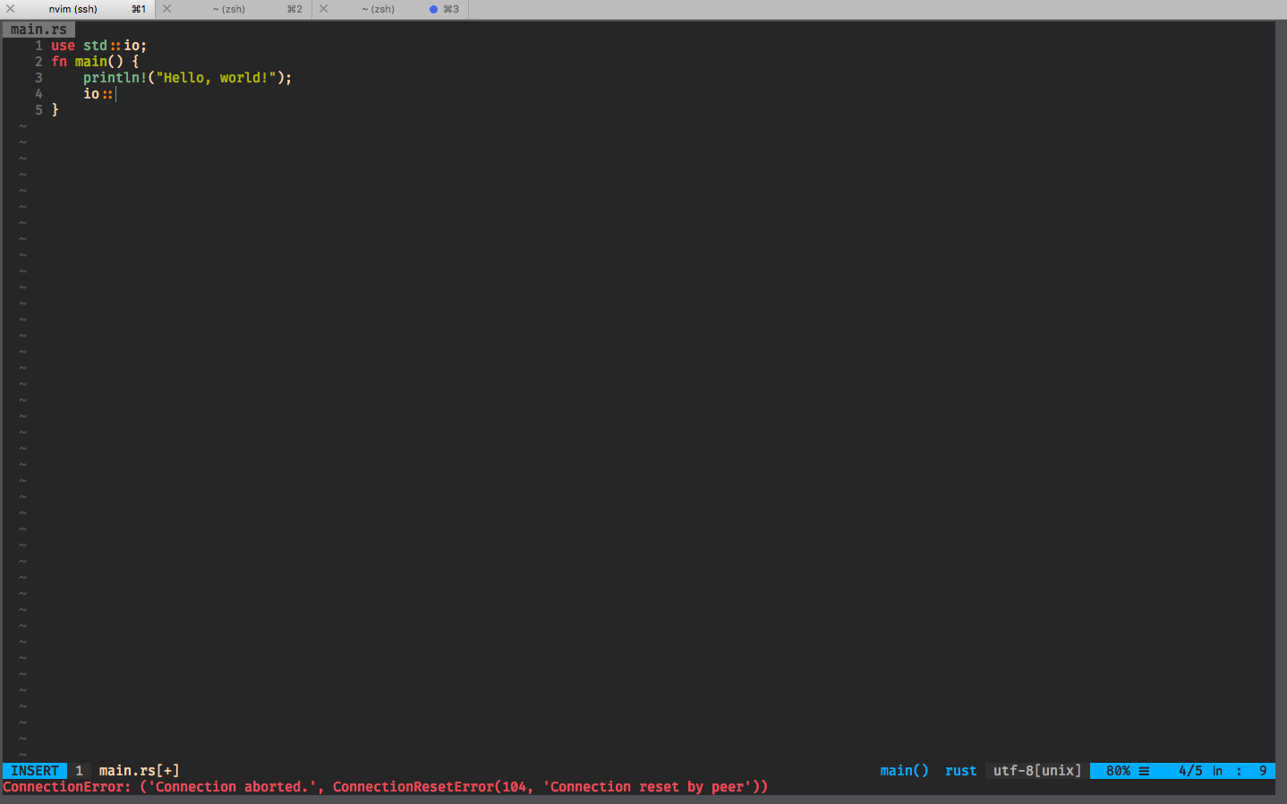 Rust Completion Connection Error · Issue 3136 · Ycm Coreyoucompleteme · Github 