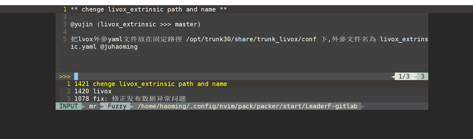 LeaderF 拓展插件 回调函数问题 · Issue #910 · Yggdroot/LeaderF · GitHub