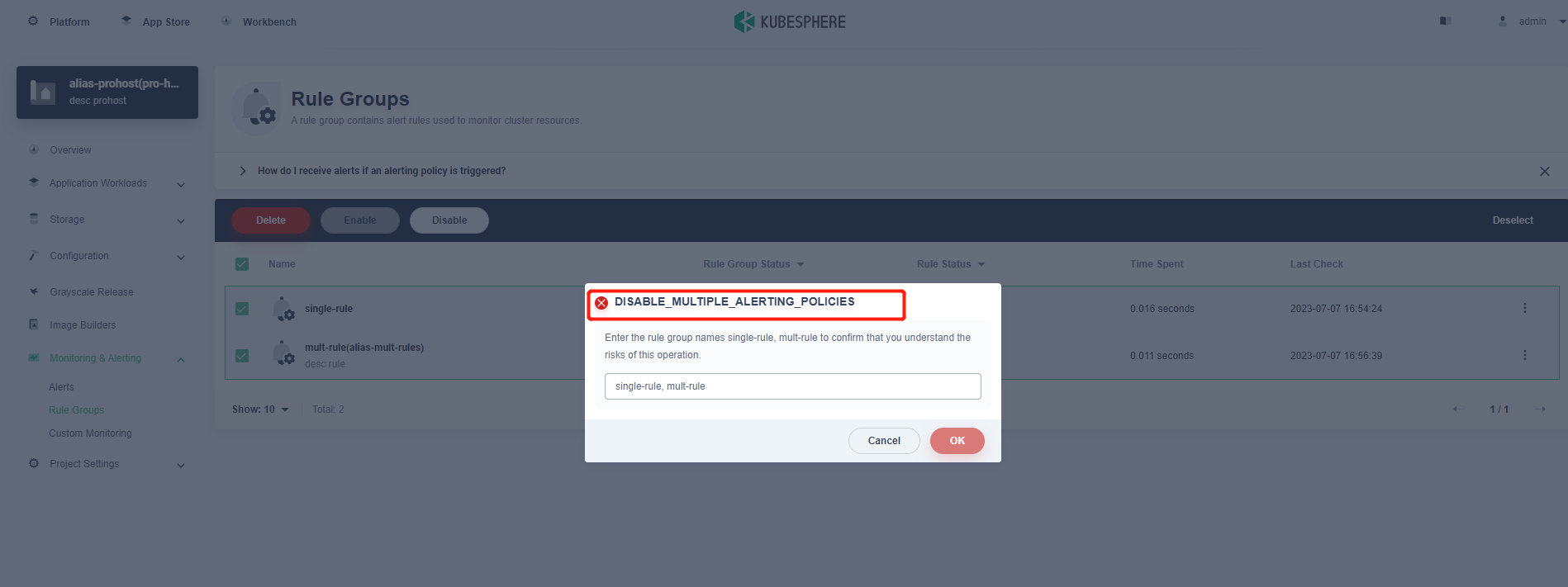 【Doc】disable multiple alerting rule，doc not translated · Issue #5828 · kubesphere/kubesphere ...