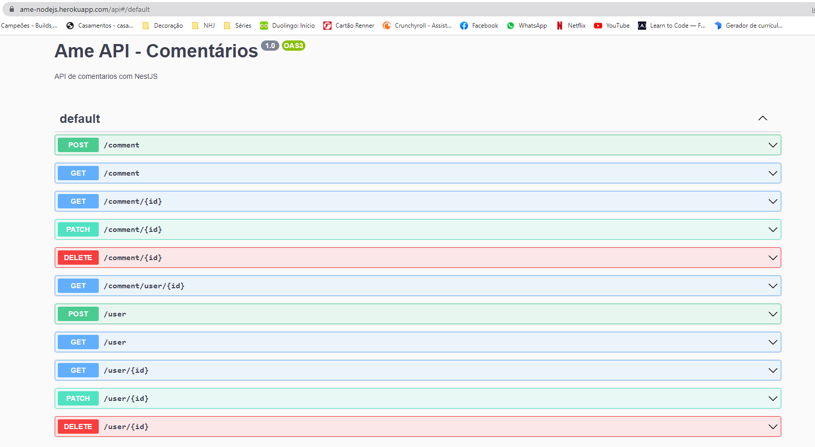 GitHub - Thamyresarm/Ame-Projeto-NestJS: Repositório com o aprendizado ... GitHub - Thamyresarm/Ame-Projeto-NestJS: Repositório com o aprendizado ...