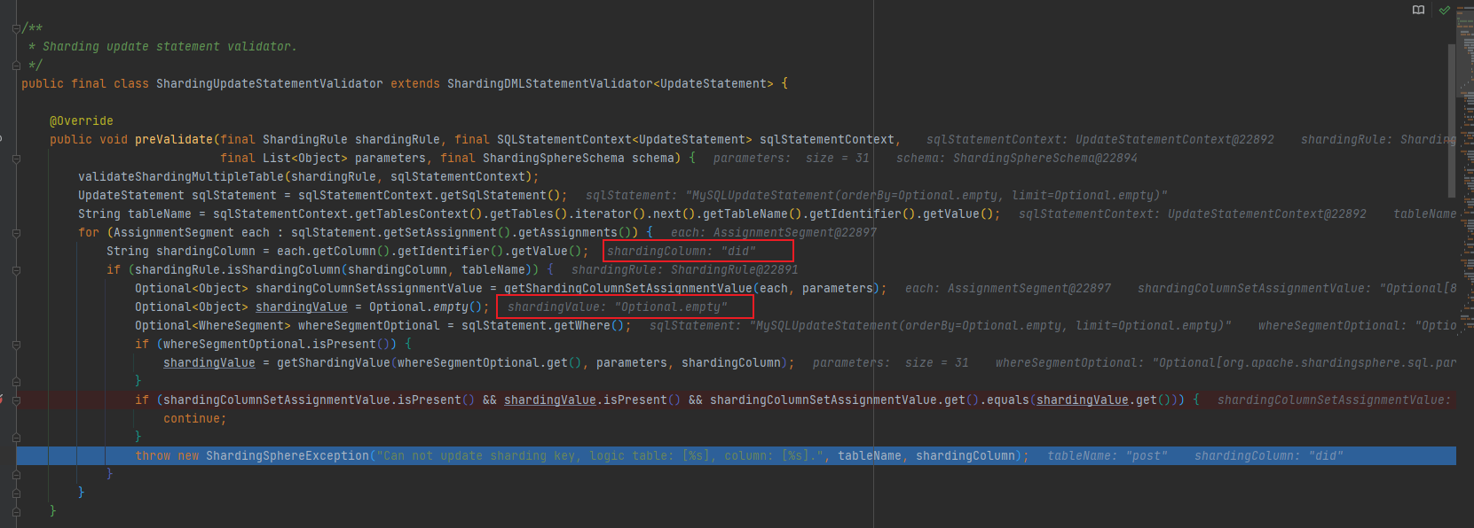 Can not update sharding key, logic table: [**], column: [**] · Issue #7703 · apache ...