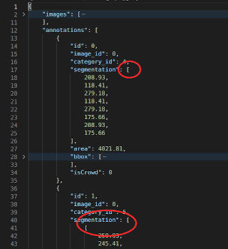 "New Bounding box" tool writes segmentation polygons in incorrect ...