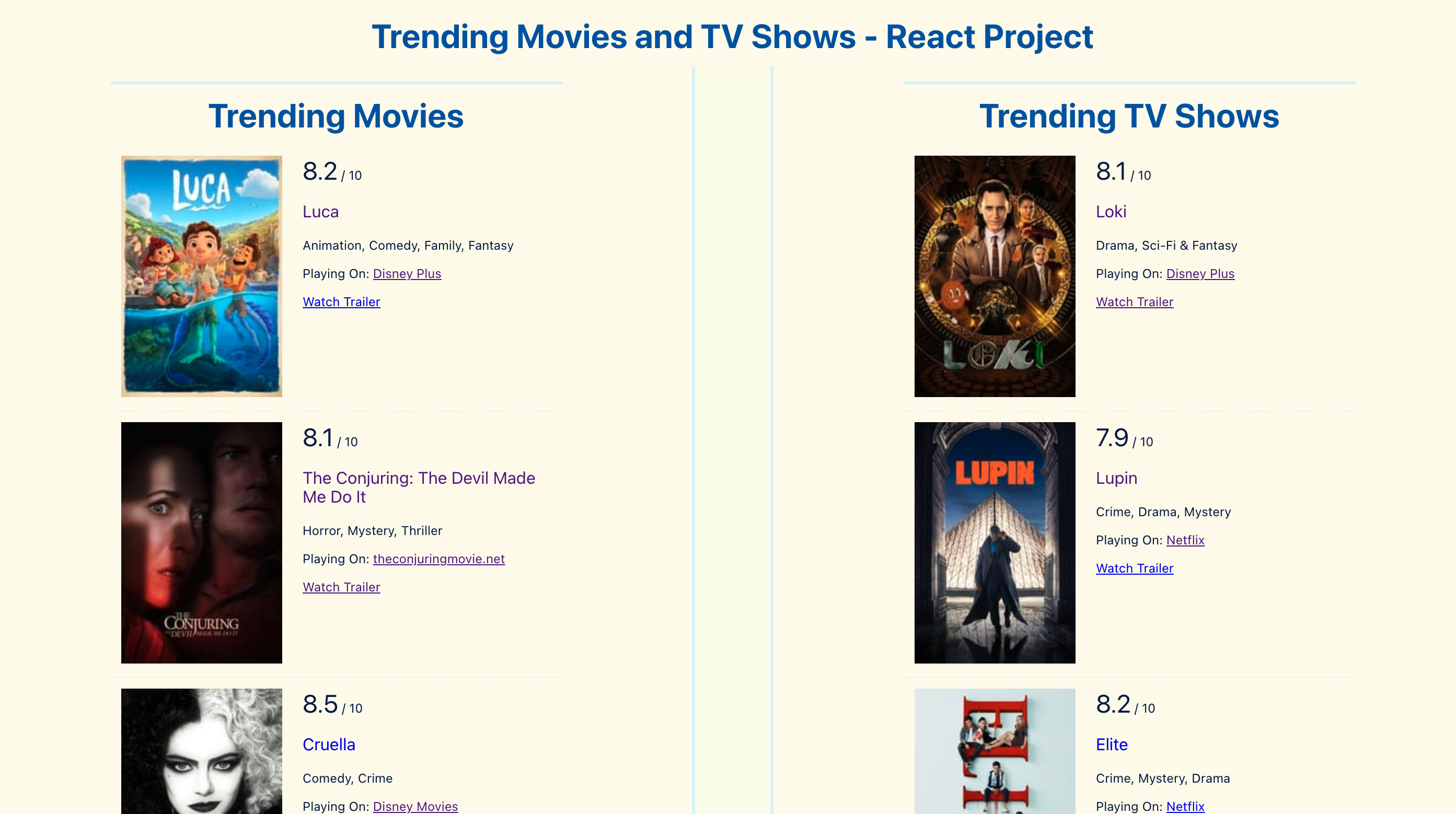 GitHub - onurseckin/trending-movies-react: React JS “Trending Movies and TV Shows” single page ...
