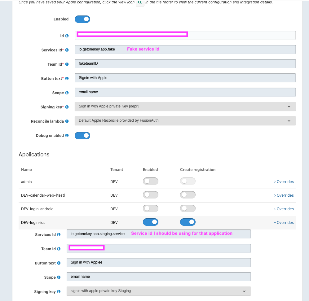 Sign in with Apple idp config ignore overrides · Issue #703 · FusionAuth/fusionauth-issues · GitHub