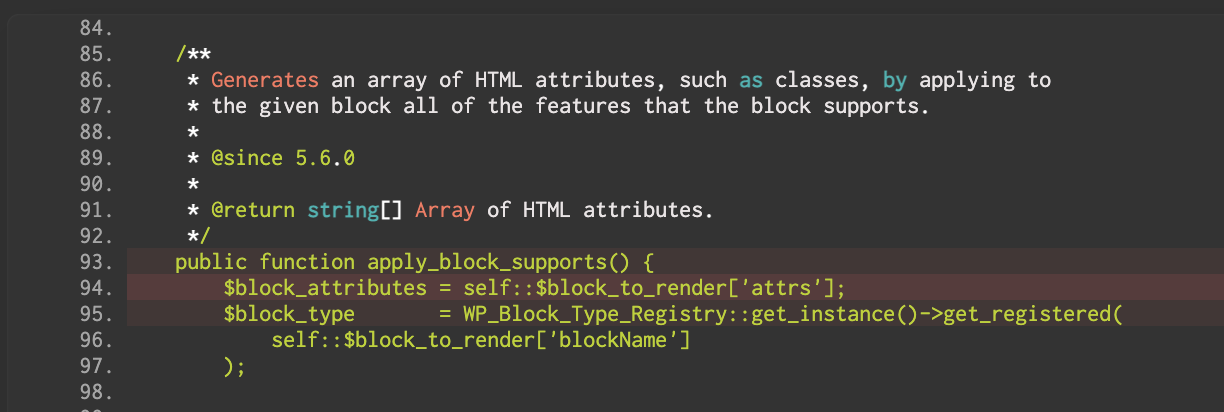 Undefined Array Key Attrs In Wpblocksupportsapplyblocksupports · Issue 45328 · Wordpress
