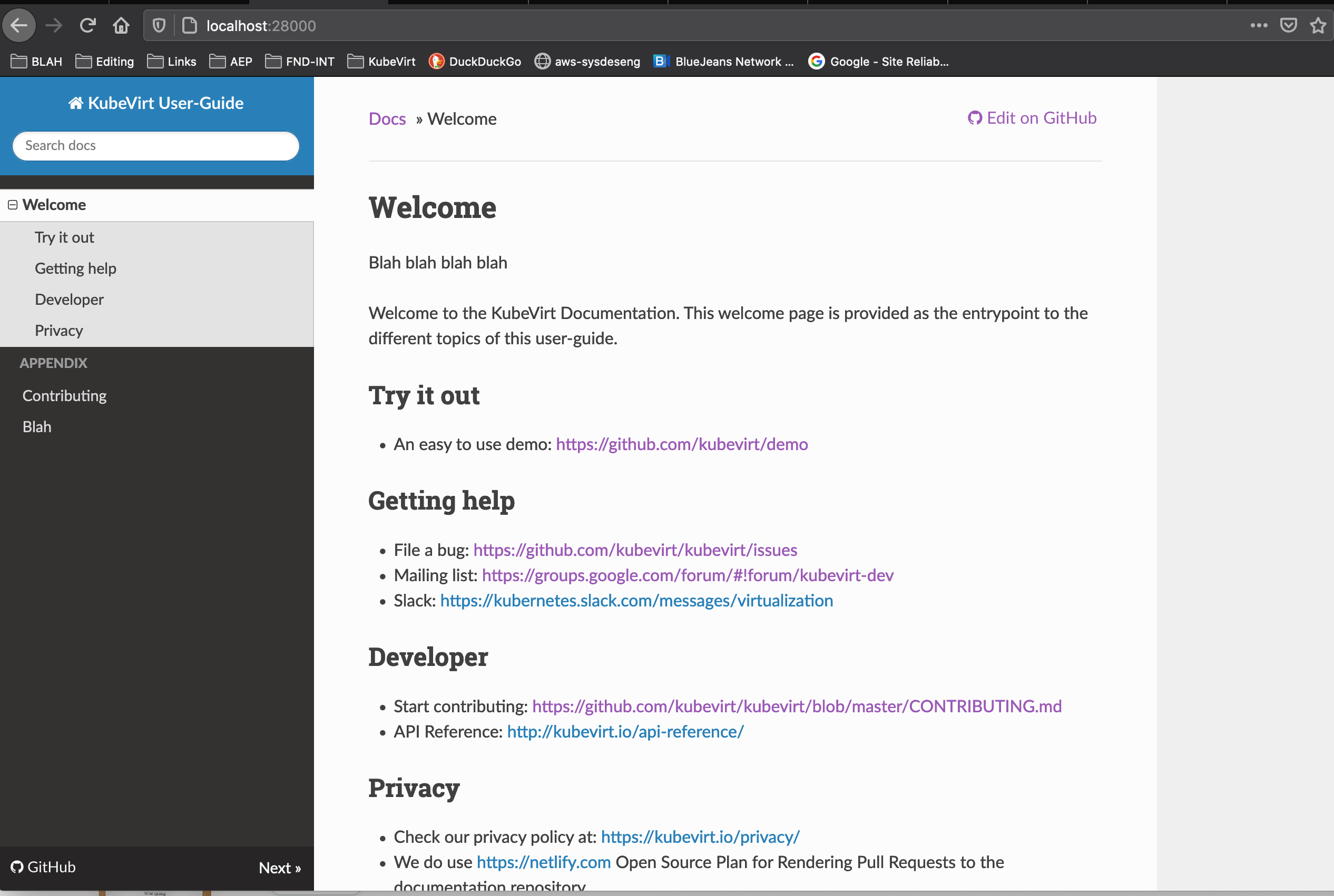 Migrate to a different markdown engine · Issue #359 · kubevirt/user-guide · GitHub