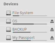 No icon next to mounted drives · Issue #1243 · elementary/files · GitHub