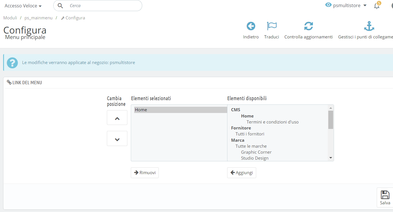 Menu not work on PS 1.7.6.9 multistore frontend (only work on default store) · Issue #22498 ...