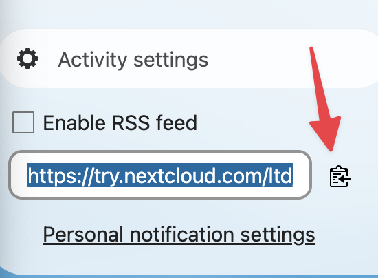 [BITV] 9.1.1.1a/5.1 - The link to copy the RSS URL does not have an alternative text. (1 ...