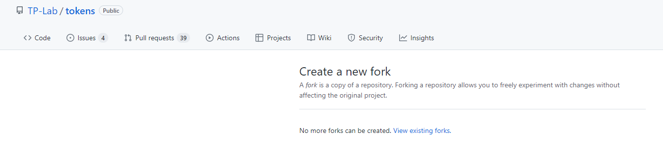 我无法fork仓库 · Issue 6688 · Tp Labtokens · Github
