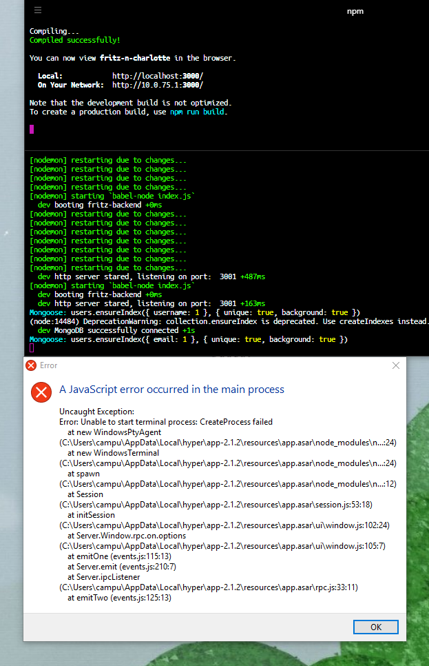 Cannot open new tab/pane · Issue #3532 · vercel/hyper · GitHub
