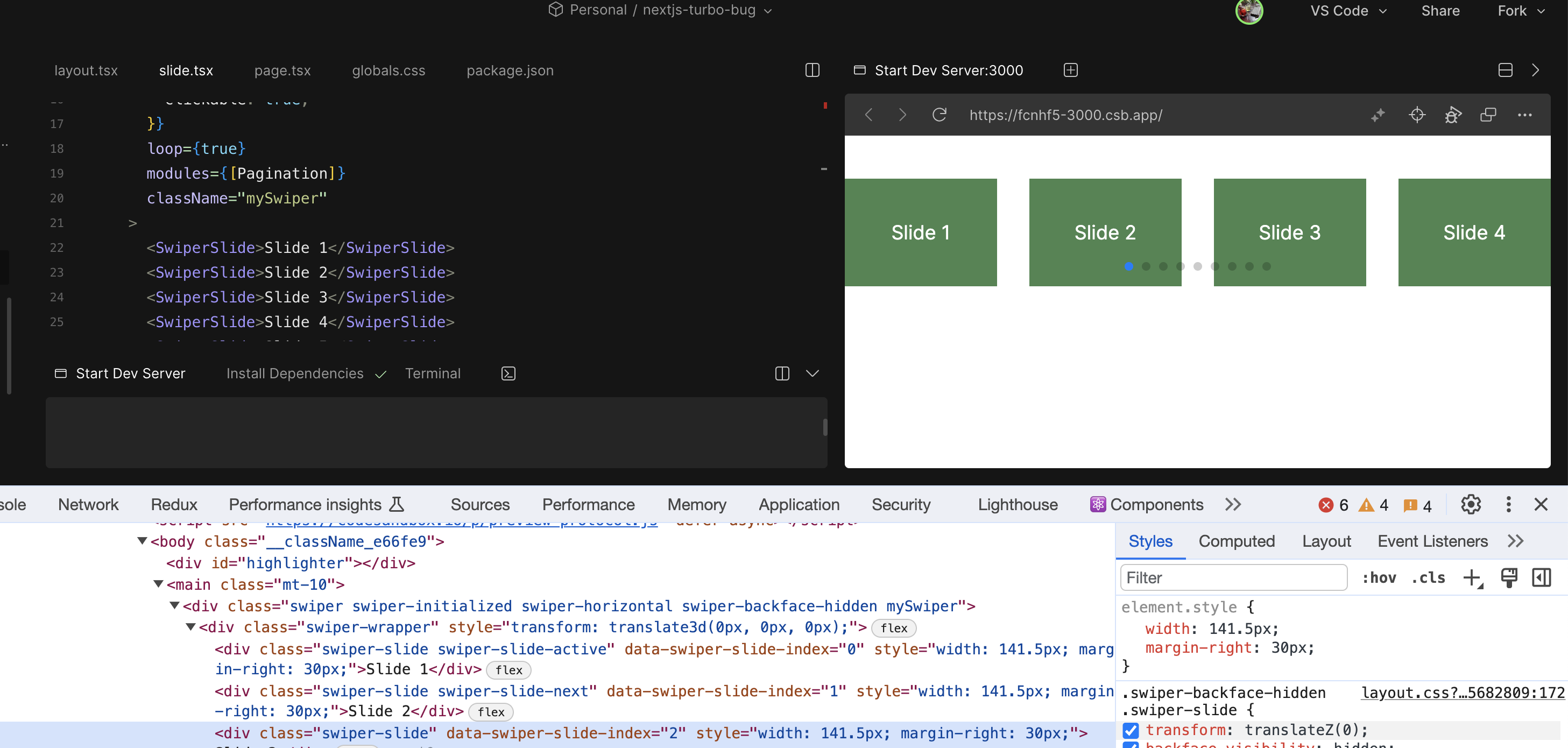 Css not load from node_module when run with mode: next dev --turbo · Issue #55785 · vercel/next ...