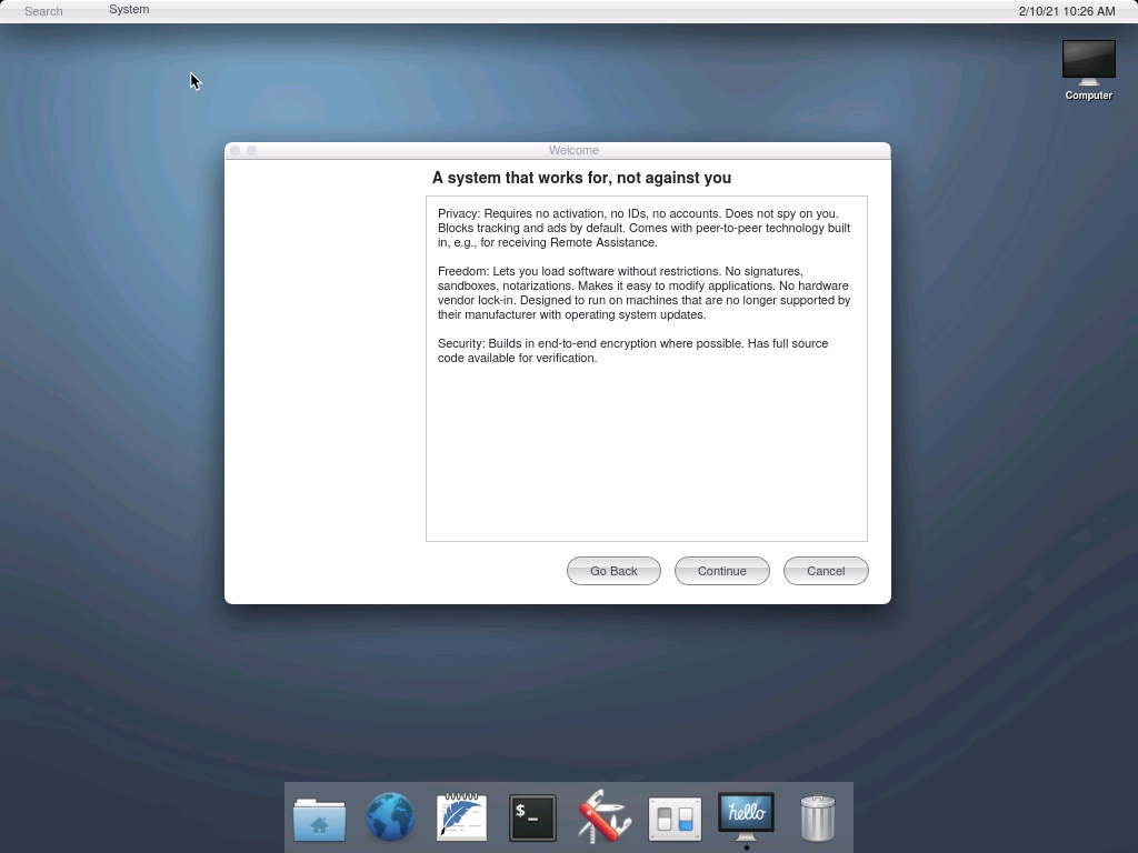 Wrong font size in The Register article screenshots · Issue #139 · helloSystem/ISO · GitHub