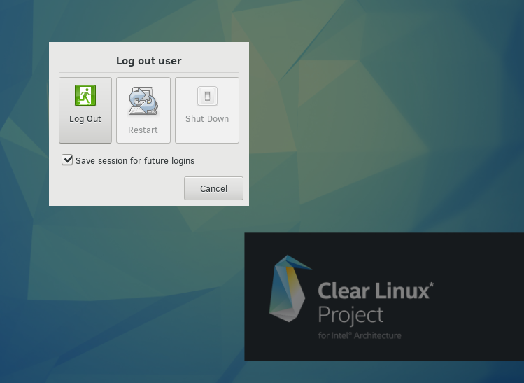 Cannot shut down from XFCE session · Issue #276 · clearlinux/distribution · GitHub