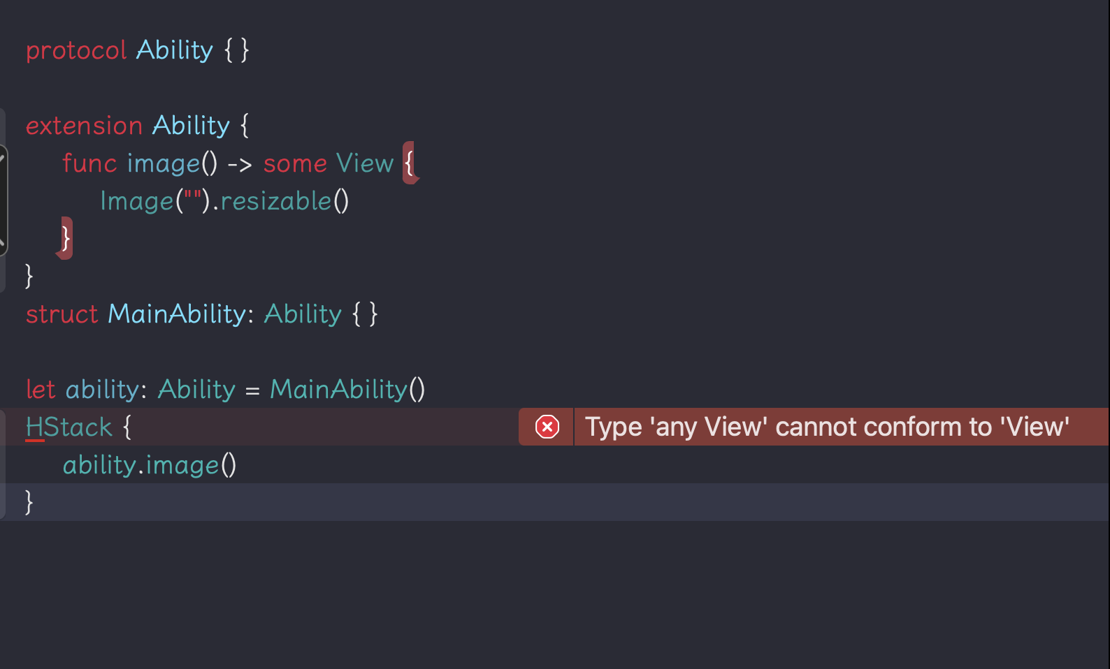 Keyword Some Will Be Inferred As Any In Protocol Extension Function · Issue 61591