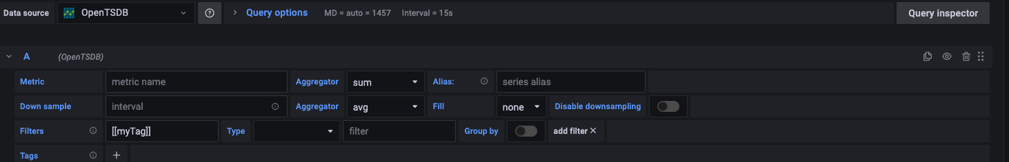 Unable to use variables in opentsdb query filter key · Issue #43258 · grafana/grafana · GitHub