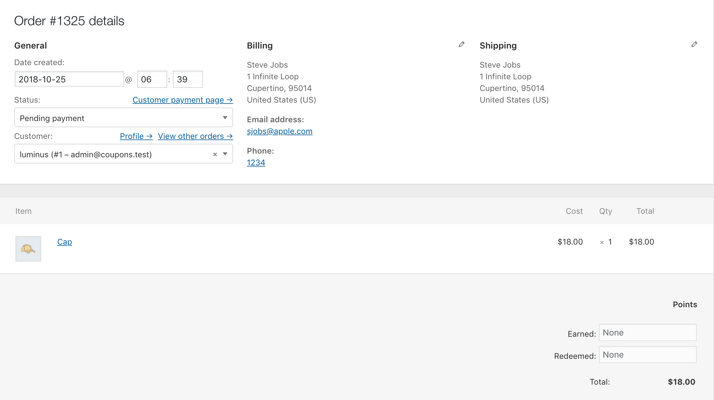 "Resend new order notification" omits Shipping address when the Order ...