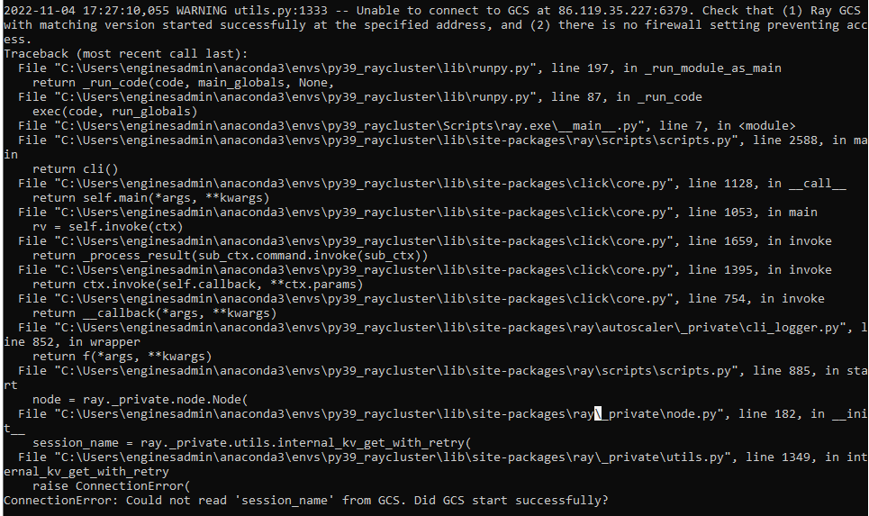 Problems with launching a Ray cluster · Issue #30092 · ray-project/ray · GitHub
