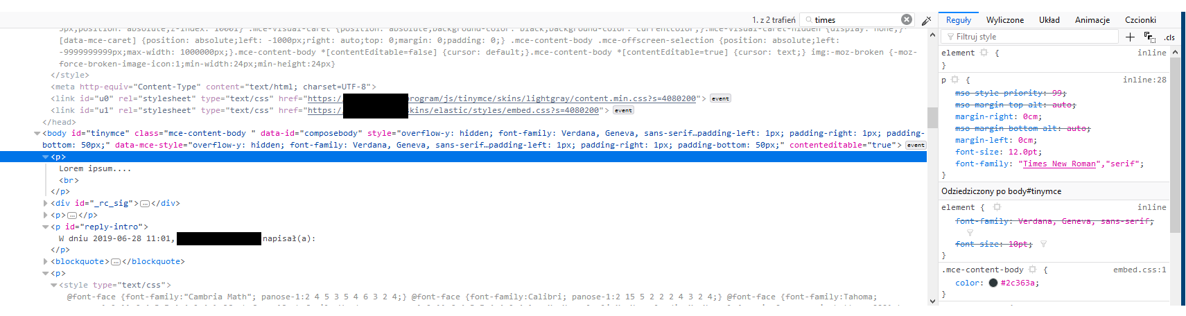 Outlook destroys tinyMCE styles · Issue #6831 · roundcube/roundcubemail · GitHub