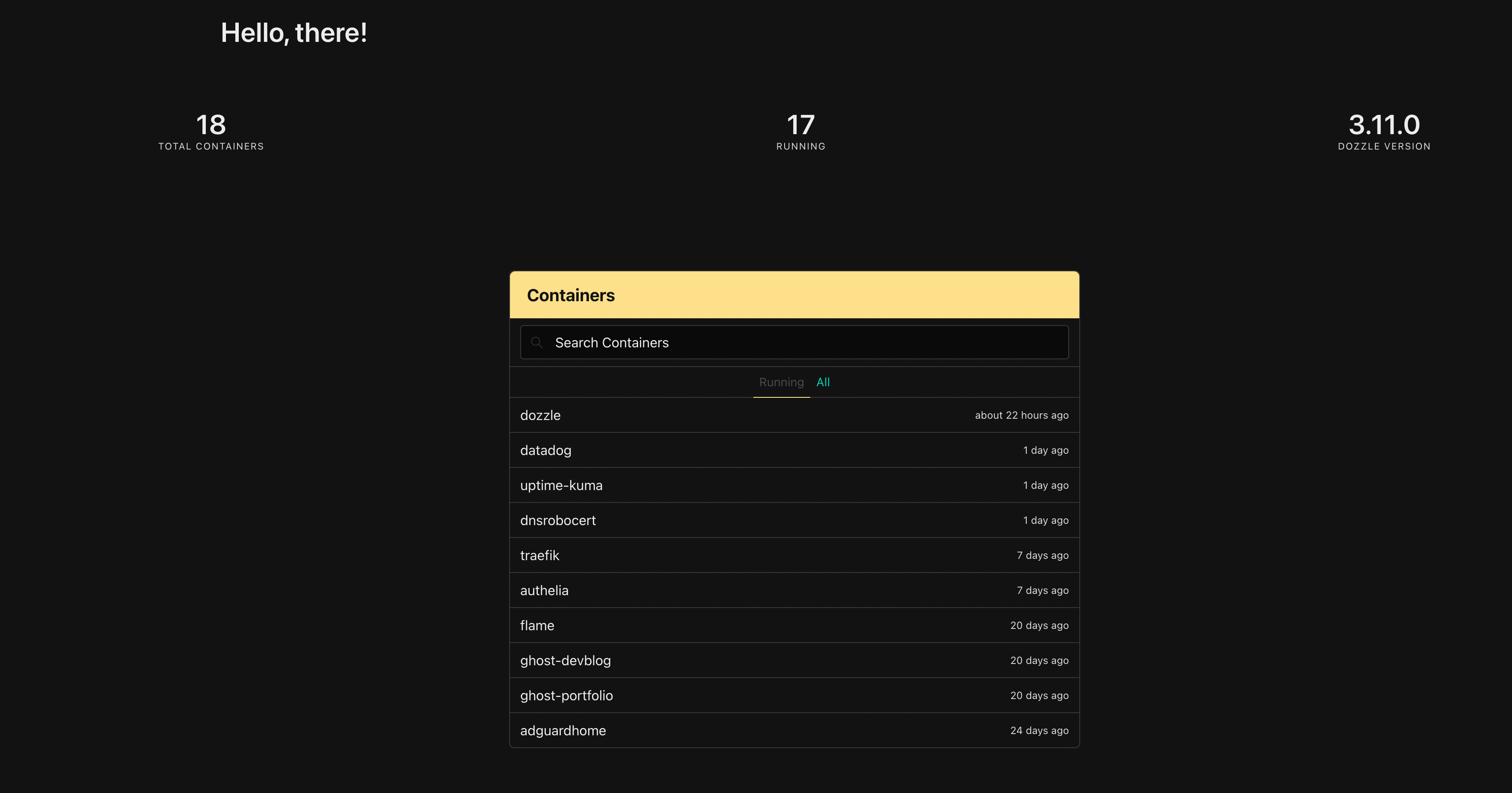 Sum up mem/CPU loads in the "main" page? · Issue #1715 · amir20/dozzle · GitHub
