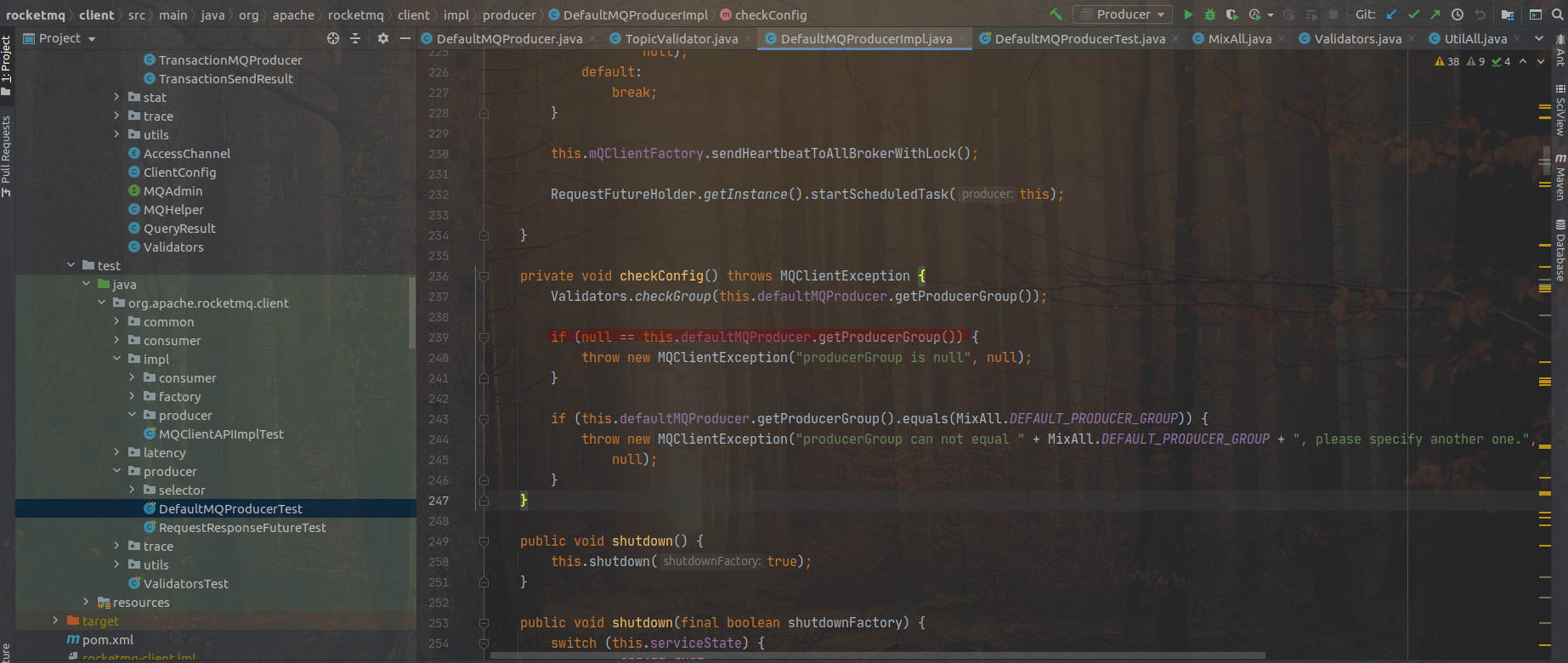 Optimized Defaultmqproducerimpl Checkconfig Remove Unused Check · Issue 4362 · Apache Rocketmq