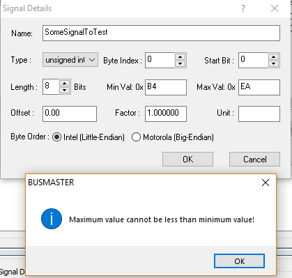 DatabaseEditor: Wrong "Max cannot be less than min" when editing signal · Issue #1213 · rbei ...