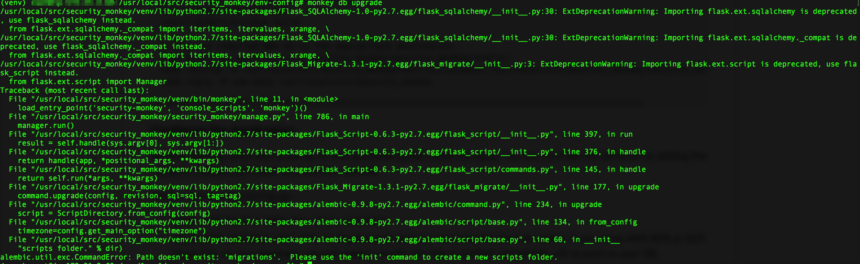 Monkey command does not run · Issue #768 · Netflix/security_monkey · GitHub