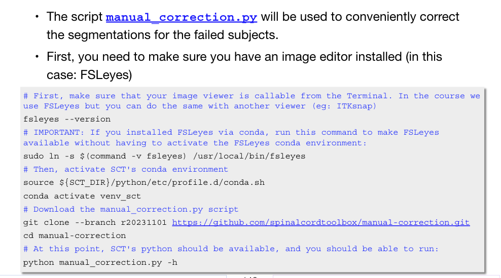 Manual correction not working properly on SCT course · Issue #4284 · spinalcordtoolbox ...