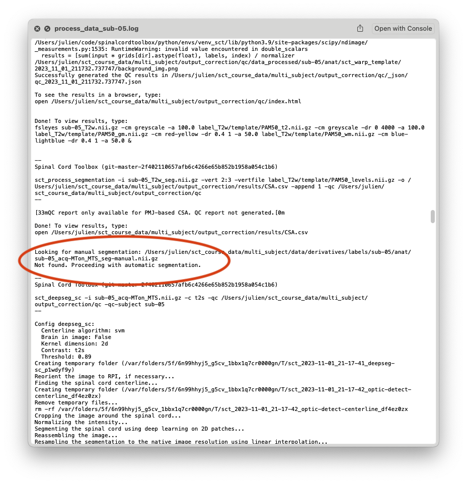 Manual correction not working properly on SCT course · Issue #4284 ...