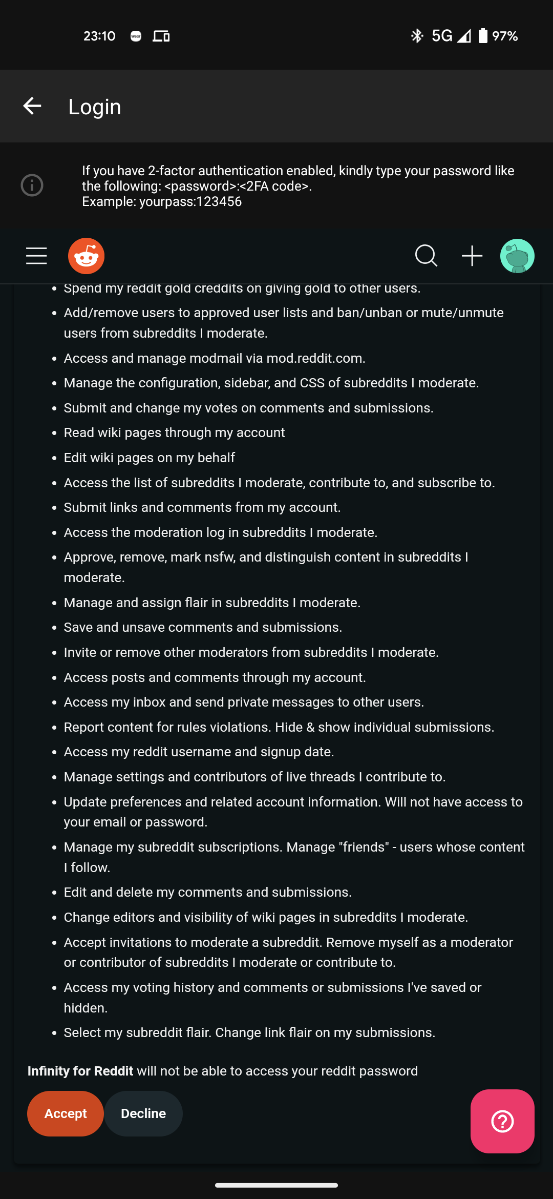 Can't login at all · Issue #1560 · Docile-Alligator/Infinity-For-Reddit · GitHub